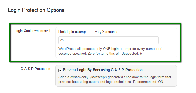 WordPress Login Cool Down Feature - iControlWP