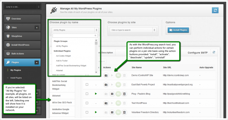 iControlWP- Install Plugins From Existing Plugins - iControlWP