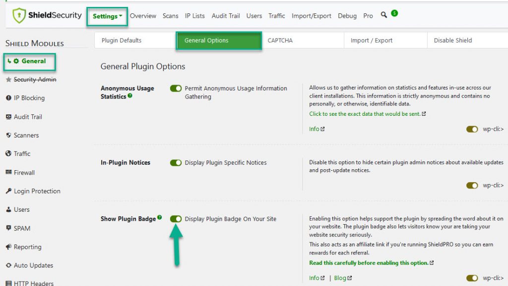 WordPress Shield Security Badge - iControlWP