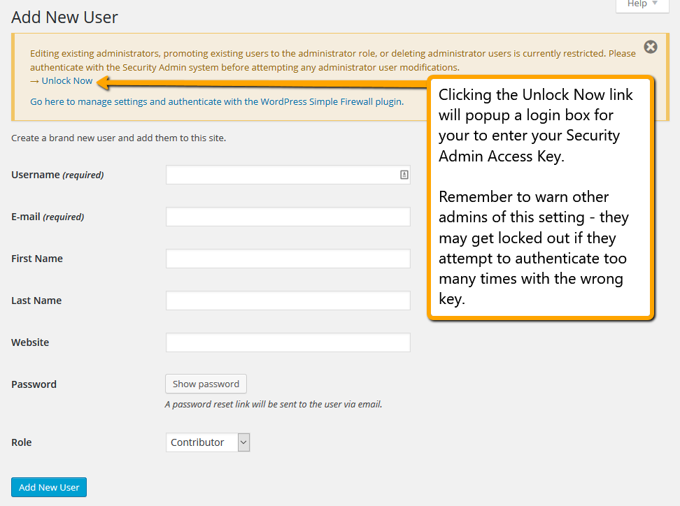 New: WordPress Security Administrator Protection - iControlWP